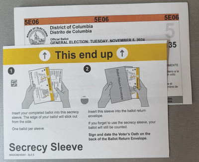 Mail Ballot Instructions | District of Columbia Board of Elections
